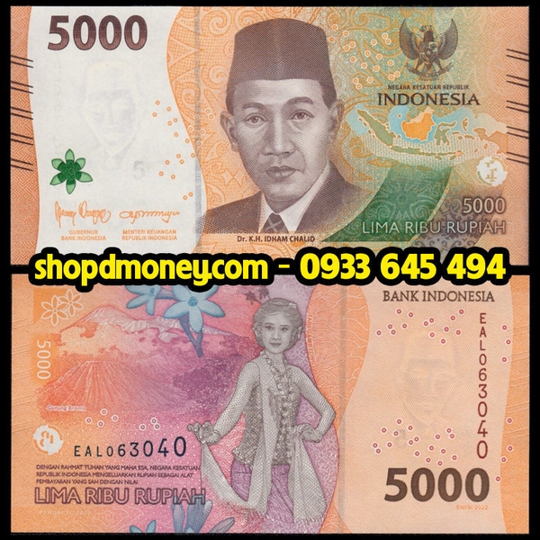 5000 rupiah Indonesia 2022 Shop tiền sưu tầm D-money