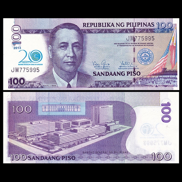 100 pesos Philippines 2013 Shop tiền sưu tầm D-money