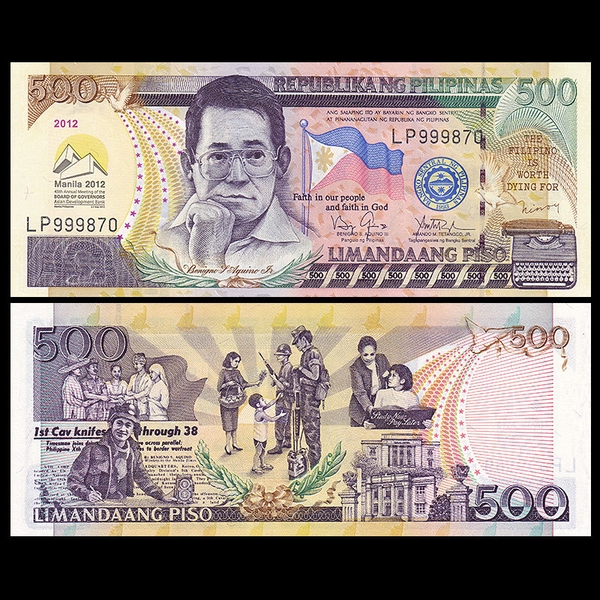 500 pesos Philippines 2012 kỉ niệm Shop tiền sưu tầm D-money