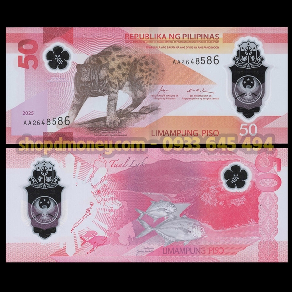 50 pesos Philippines 2025 Shop tiền sưu tầm D-money