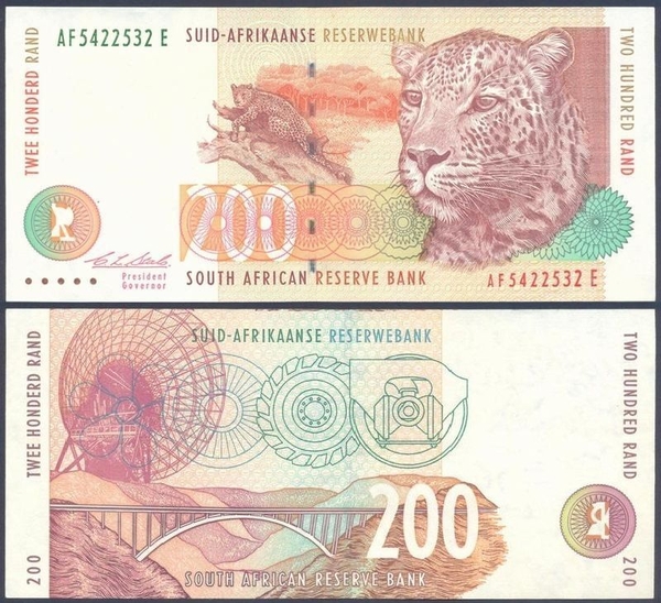 200 rand South Africa 1999 Shop tiền sưu tầm D-money