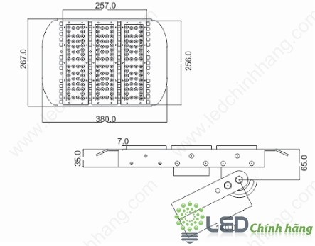 Đèn Pha LED Paragon POFA150L | Siêu Sáng - Giá Rẻ