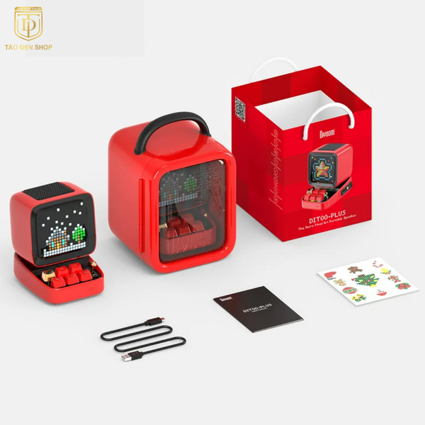 Divoom Ditoo Plus Red Chính Hãng - Giá Tốt Tại Táo Đen Shop
