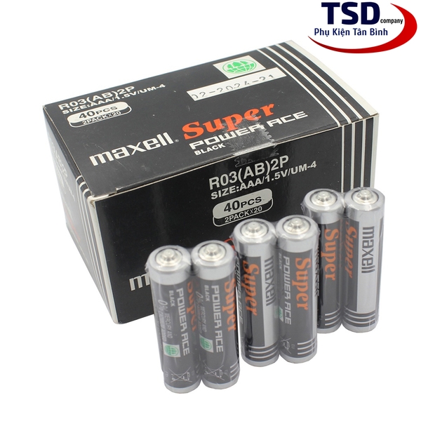 Hộp 40 Viên Pin Maxell AAA Chính Hãng | Phụ Kiện Tân Bình