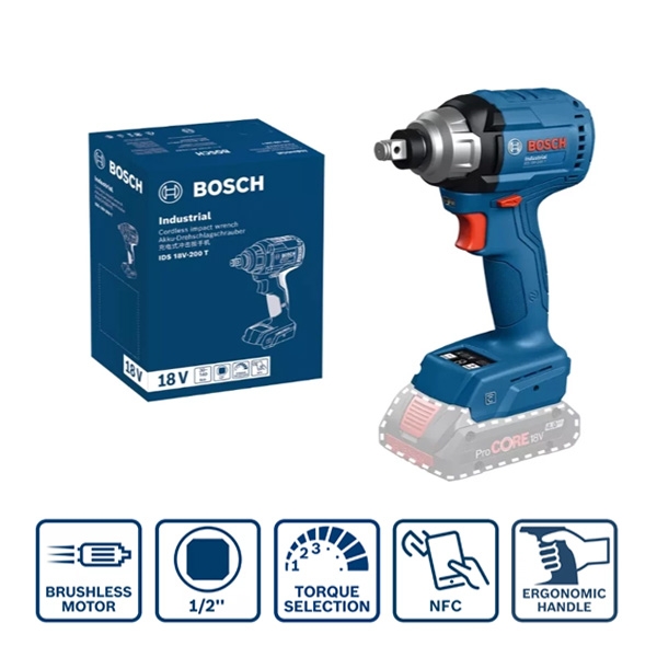 Máy siết ốc pin IDS 18V-200T (Solo) Bosch 06019N0080