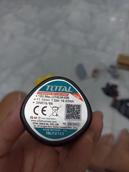 Pin Lithium 12V TBLI12153 TOTAL
