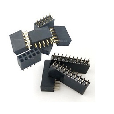 Header douple row female 2x6P 2.54mm