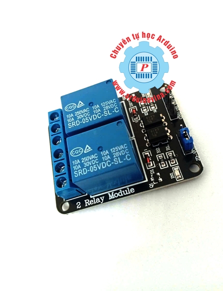 Module 2 relay - 5VDC - Opto cách ly – Arduinovina.com