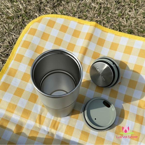 Bình Giữ Nhiệt inox 304 LocknLock Slo 2in1 600ml LHC4332