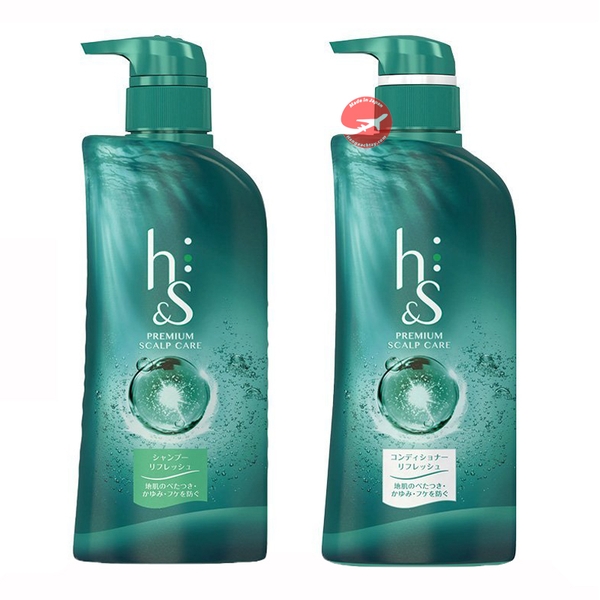 Bộ dầu gội xả trị gàu H&S 370ml của Nhật Bản
