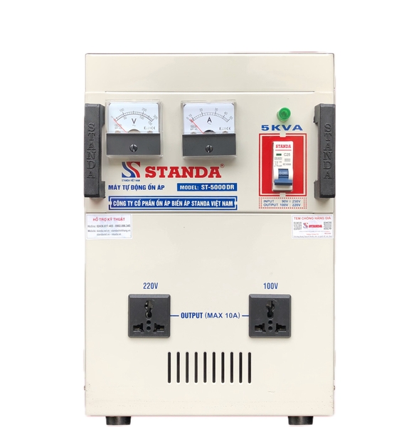 Ổn Áp Standa 5kVA ST-5000DR (Dải 90v-250v) | dienmayhmc.com