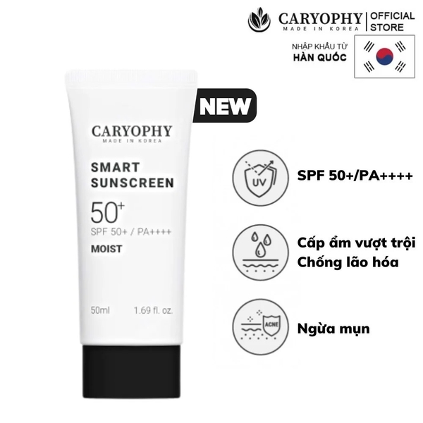 Kem Chống Nắng Caryophy Smart Moist Sunscreen SPF50+ PA++++ 50ml