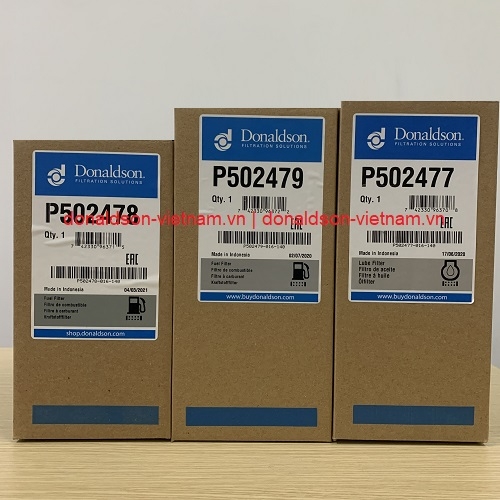 (P502477, P502478, P502479) | Bộ lọc máy phát FG WILSON 350 KVA ...