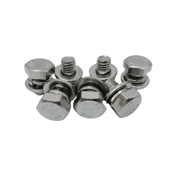 Bulong lục giác ngoài M8 kèm long đen Thiết bị cơ khí Minh Quân