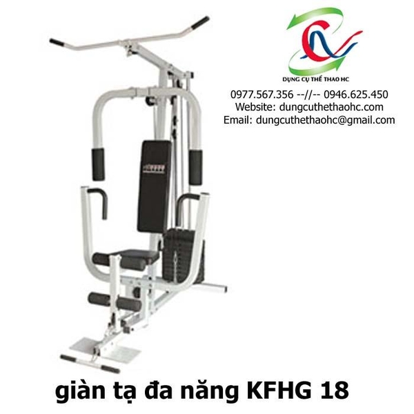 Giàn tạ đa năng KFHG 18 giá rẻ mà tập gym tại nhà thật đơn giản