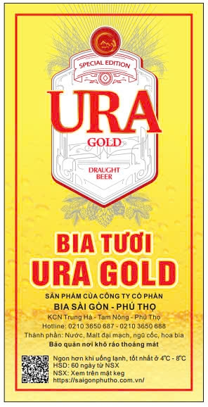 Bản tự công bố sản phẩm số 05/SGPT/ 2025 Bia tươi URA GOLD