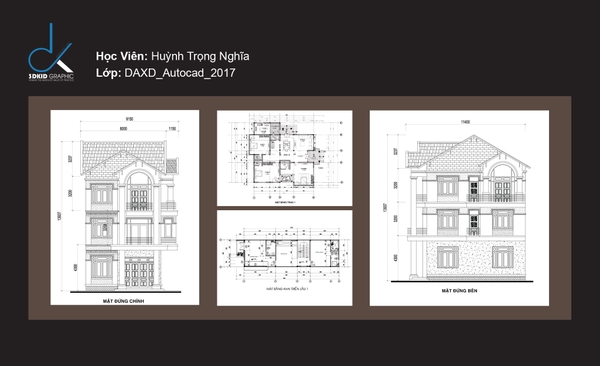 Đồ án thiết kế Nội thất - Huỳnh Trọng Nghĩa - Lớp DHXD_Autocad_2017