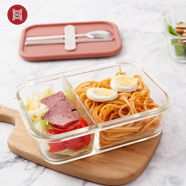 Hộp đựng cơm thuỷ tinh Lock&Lock 930ml LLG991CLPIK