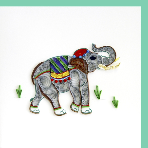 Elephant Quilling Card