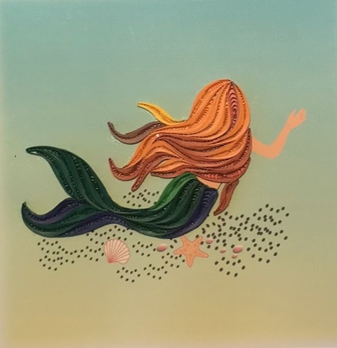 Mermaid Quilling Card