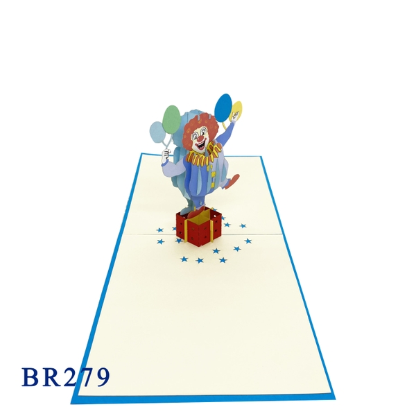 Birthday Clown Pop Up Card