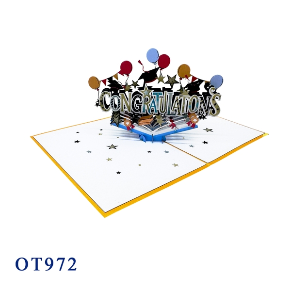 Congratulation pop-up card