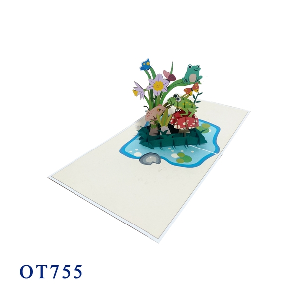 Frogs Pop Up Card