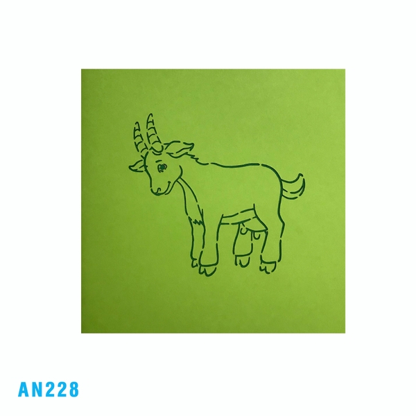Goat Pop Up Card