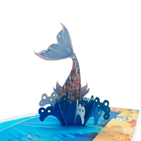 Mermaid's Tail Pop Up Card
