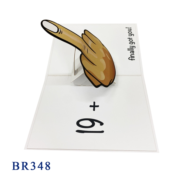 Middle Finger Birthday Pop Up Card