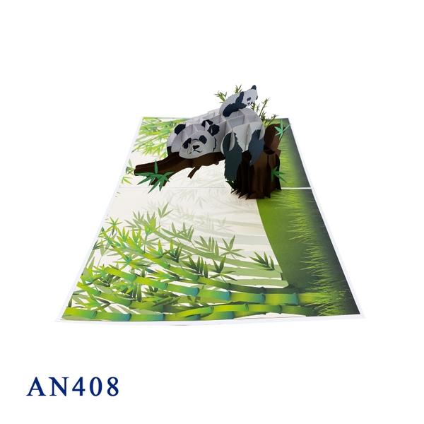 Family Panda Pop Up Card