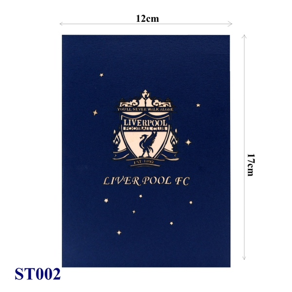 Liverpool Stadium Pop Up Card