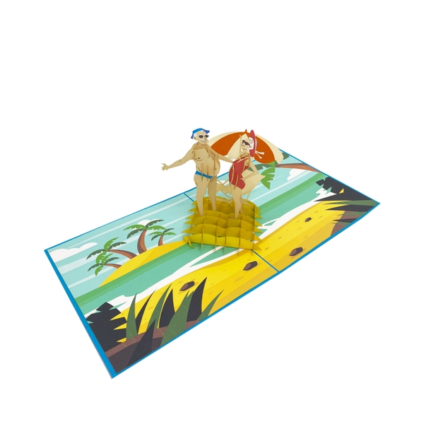 Summer Beach Pop Up Card