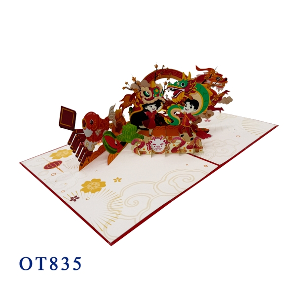 TET Lunar New Year Pop Up Card