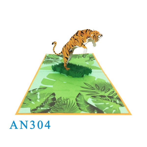 Tiger Pop Up Card