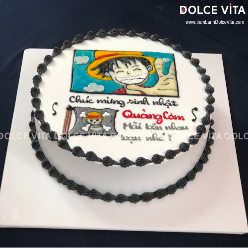 [1651] (100) Bánh Sinh Nhật Luffy Vua Hải Tặc (One Piece)