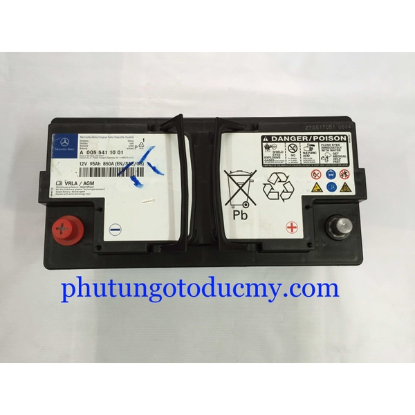 Bình ắc quy Mercedes GL450,GL550,ML350,ML320 W164- A0055411001