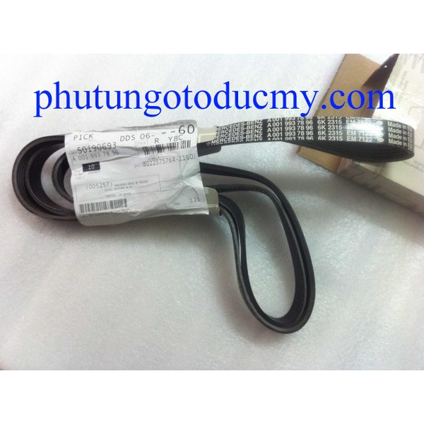 Dây curoa Mercedes E250 W212- A0019937896 chính hãng giá tốt