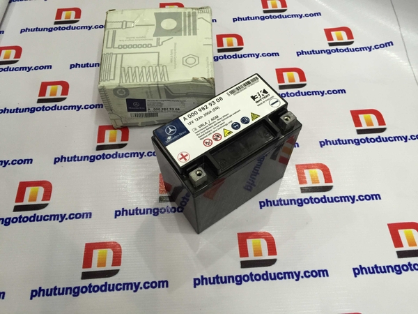 Bình ắc quy phụ Mercedes E class W212, S class W222 -A0009829308