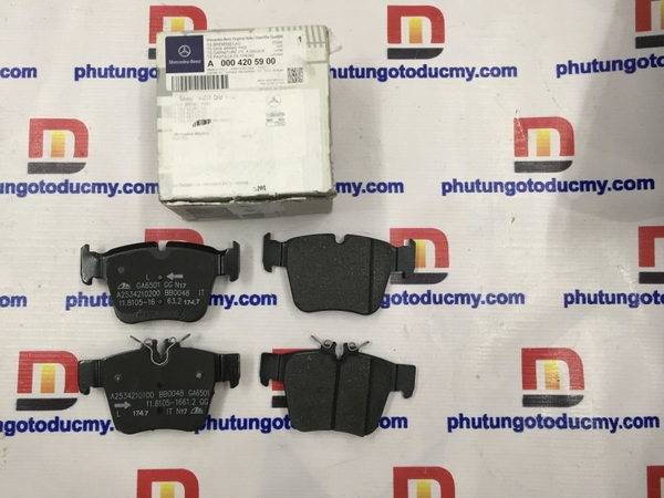 Má phanh sau Mercedes GLC300, GLC250, GLC200 X253 -A0004205900, 000 420 ...