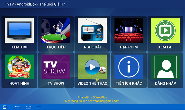 Giới thiệu ứng dụng FlyTV xem truyền hình 200 kênh phiên bản Android Box