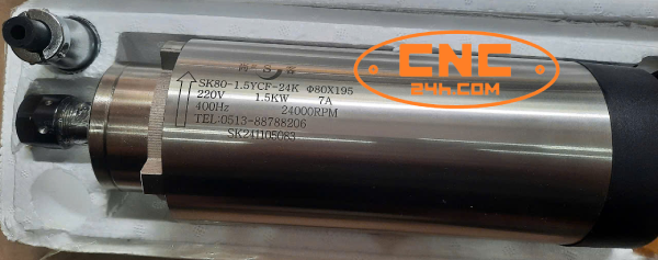 Spindle làm mát bằng gió 1.5KW CNC24H.COM