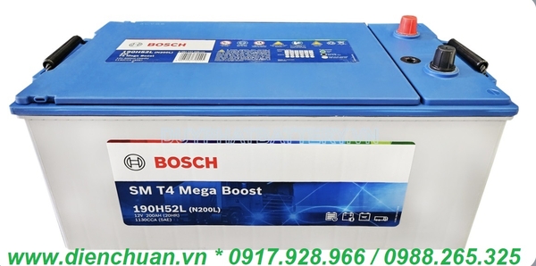 Ắc quy Bosch 12V-200Ah 190H52L (N200 )