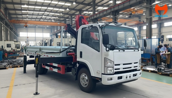 Xe Tải Isuzu Gắn Cẩu Xếp Palfinger 3 Tấn PK6500 | Minh Hải | MH - CẦU ...