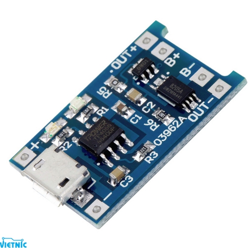 MODULE SẠC PIN LITHIUM 1A - 18650 | www.vietnic.vn