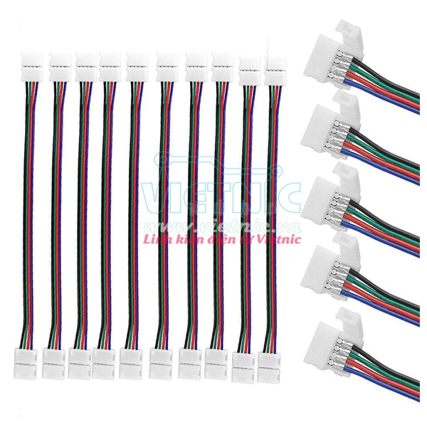 ĐẦU NỐI LED 4P ĐÔI 10MM | www.vietnic.vn