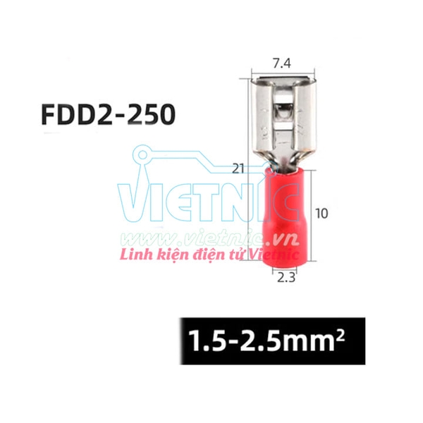 ĐẦU COS GHIM FDD2-250 6.3MM | www.vietnic.vn