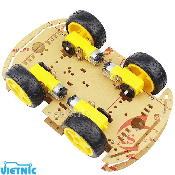 Khung xe robot 4 bánh | www.vietnic.vn