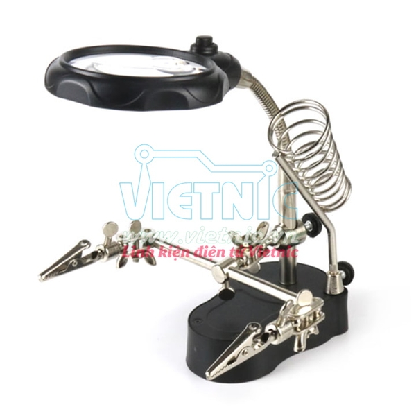 BỘ GIÁ KẸP MẠCH CÓ KÍNH LÚP + GIÁ MỎ HÀN CÓ ĐÈN | www.vietnic.vn