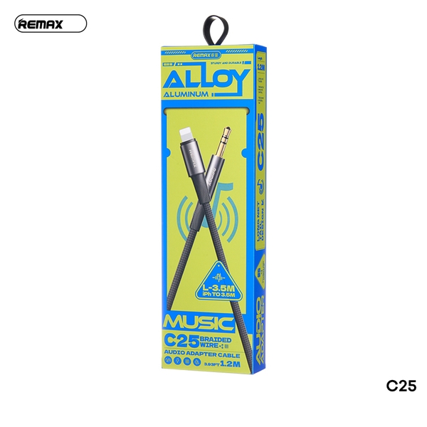 Cáp Chuyển Lighting Ra 3.5mm Đầu Đực Remax C25 TRỌNG PHÚ mobile